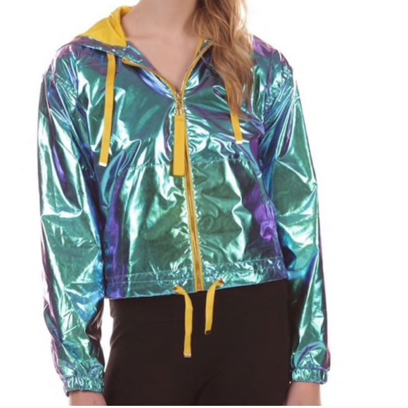 Anthropologie | Jackets & Coats | Hp Nwt Mermaid Iridescent Windbreaker | Poshmark